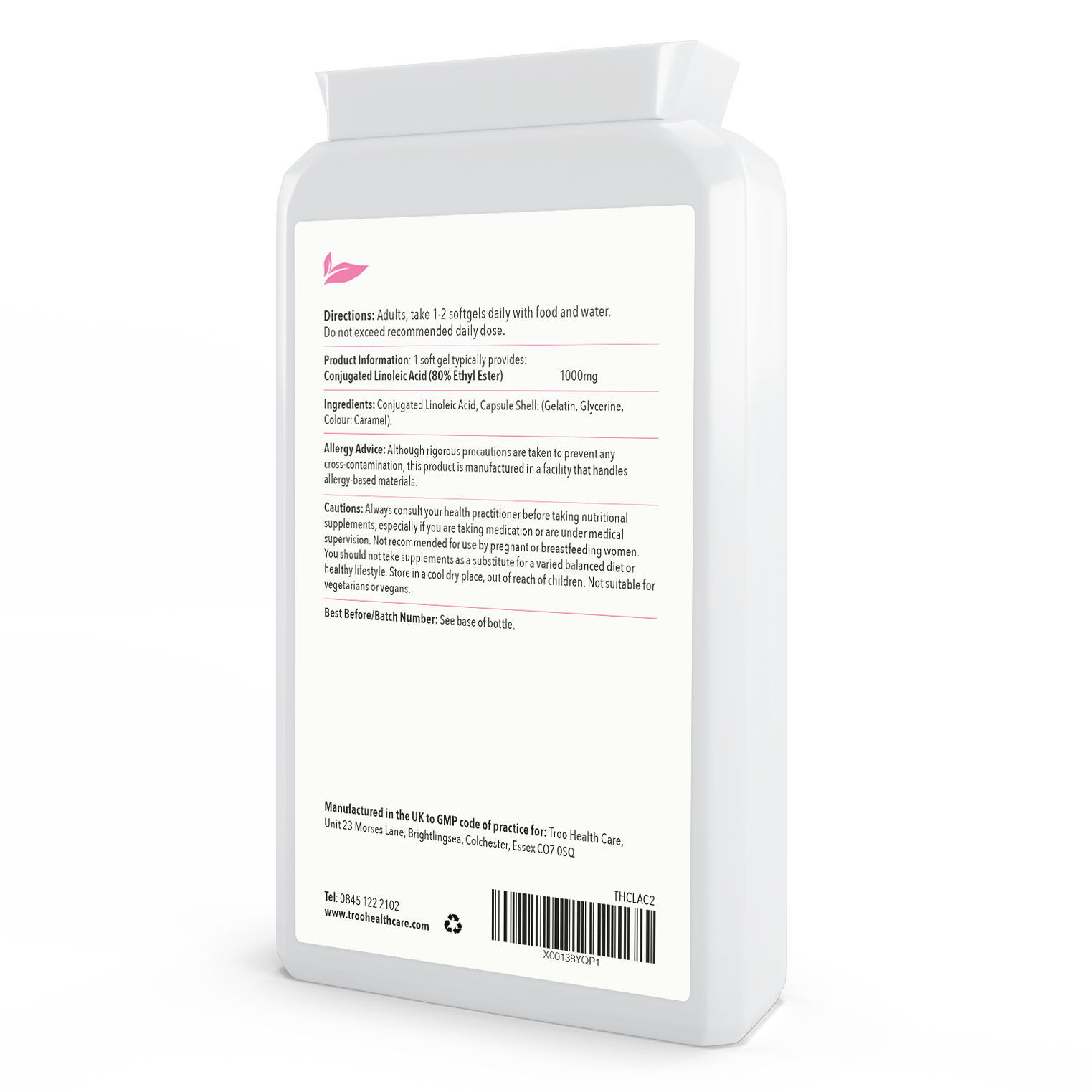 CLA Conjugated Linoleic Acid 1000mg 90 Softgel Capsules. Healthcare ...