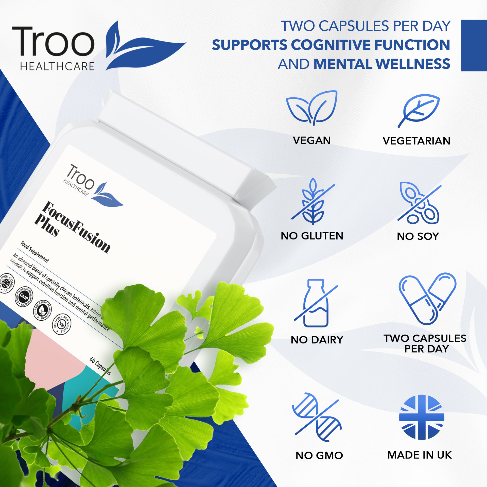 FocusFusion - Daily Nootropic Supplement for Focus & Concentration ...