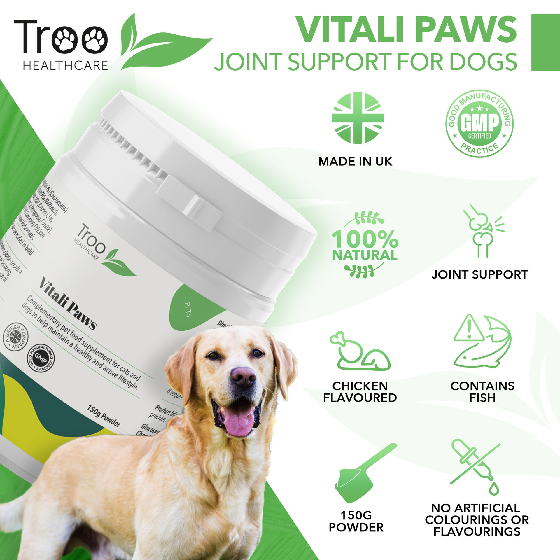 Joint Support Supplement for Dogs and Cats with Omega 3 - Troo Health ...