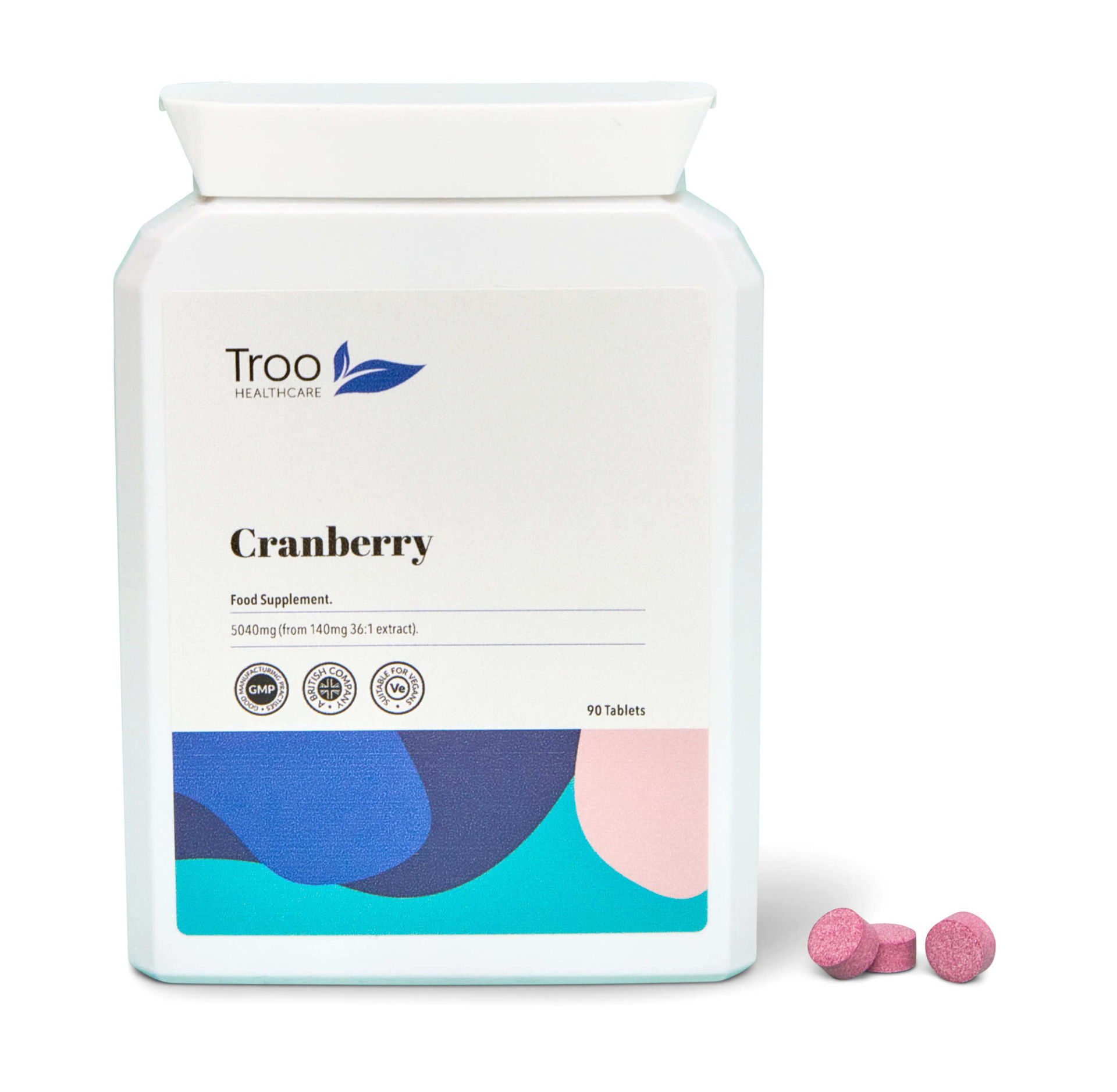 Cranberry Extract Tablets for Urinary Tract UTI Support - Troo Health ...
