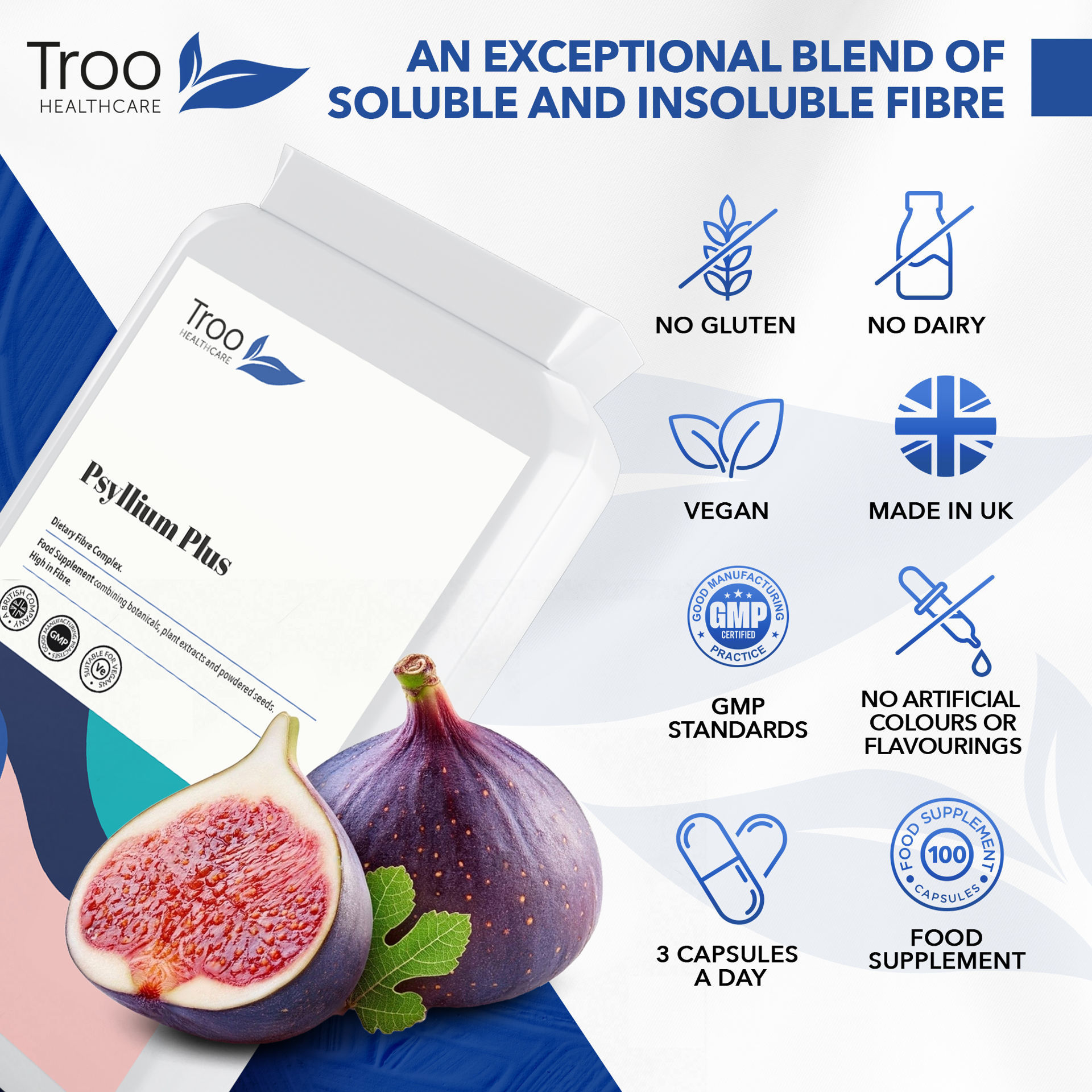 High Fibre Blend - Soluble and Insoluble Dietary Fibre Supplement ...