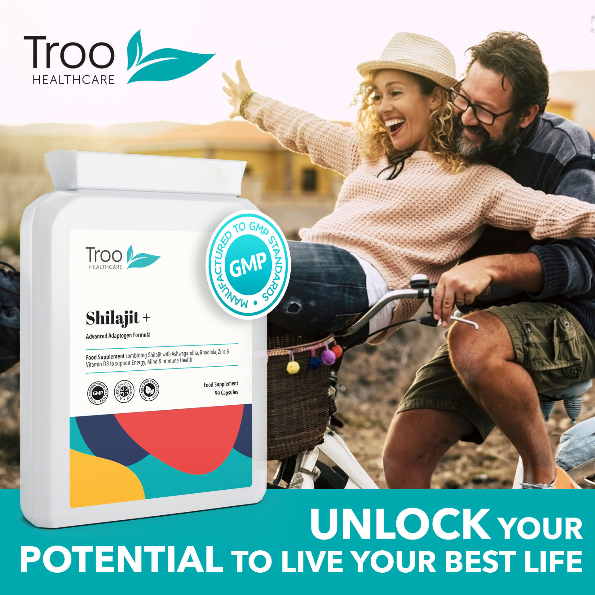 Shilajit Plus with Ashwagandha, Rhodiola and Zinc - Troo Health Care ...