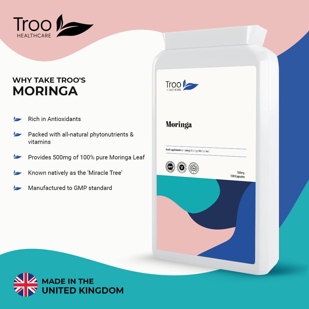 Pure Organic Moringa Capsules UK | Troo Health Care - Troo Healthcare