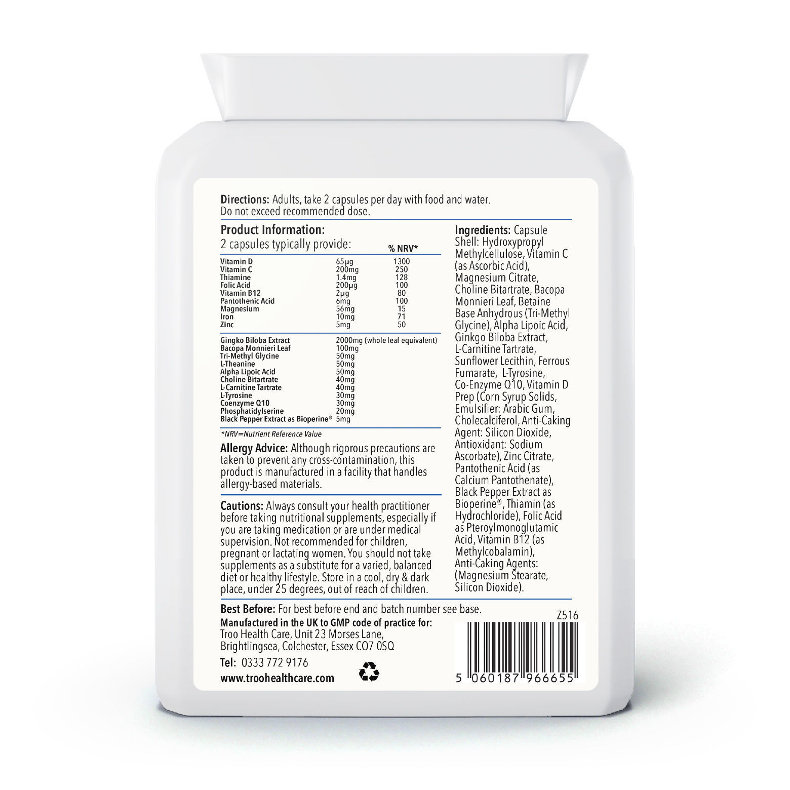 FocusFusion - Daily Nootropic Supplement for Focus & Concentration ...