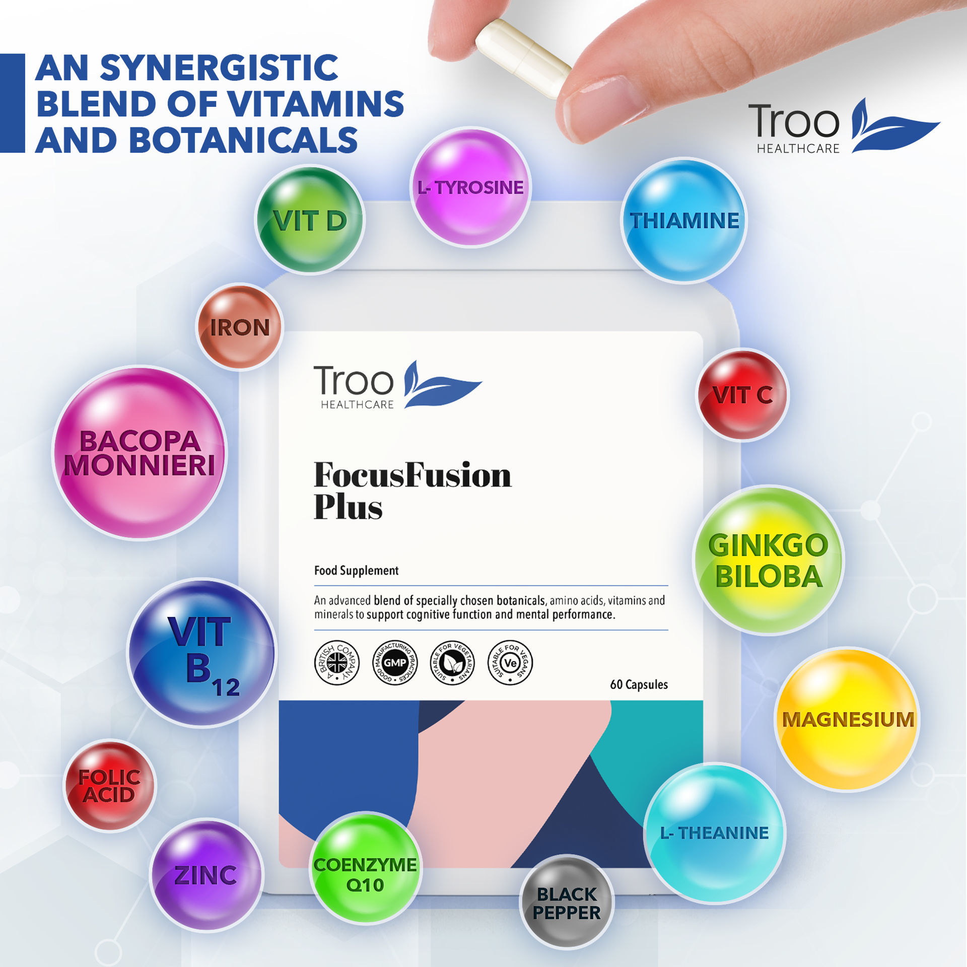 FocusFusion - Daily Nootropic Supplement for Focus & Concentration ...