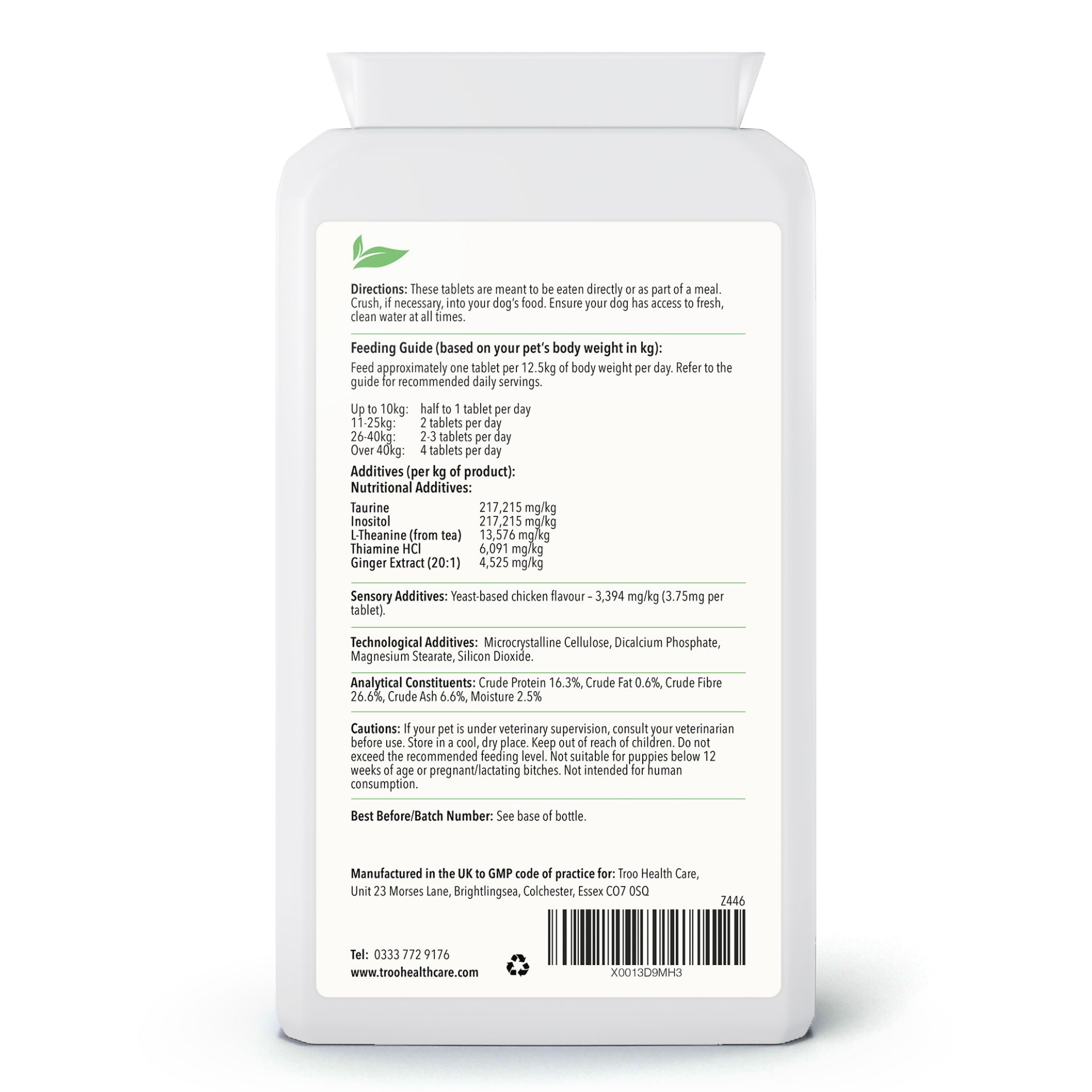 Pet Calming Tablets for Cats and Dogs | Troo Health Care - Troo Healthcare